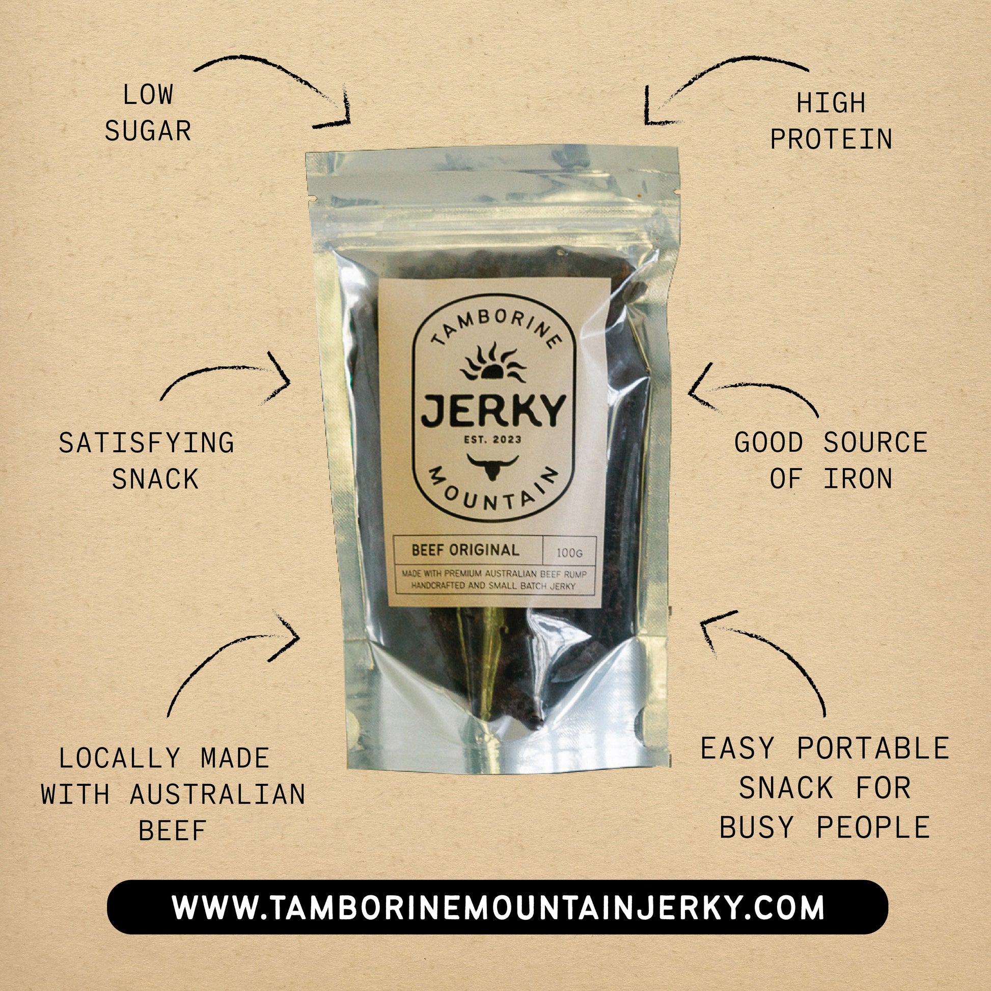 Beef Original Jerky – Tamborine Mountain Jerky